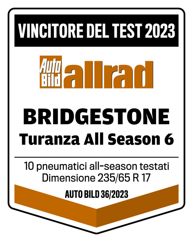 Bridgestone Turanza All Season 6 vincitore del test condotto da Auto ...